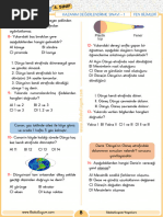 1 Sinif T Harfi Etkinlikleri Yeni Mufredat | PDF