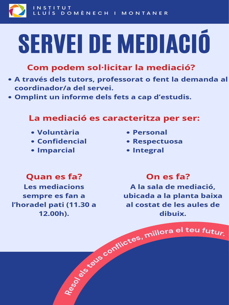 Diptic, Cartell de Mediació | PDF