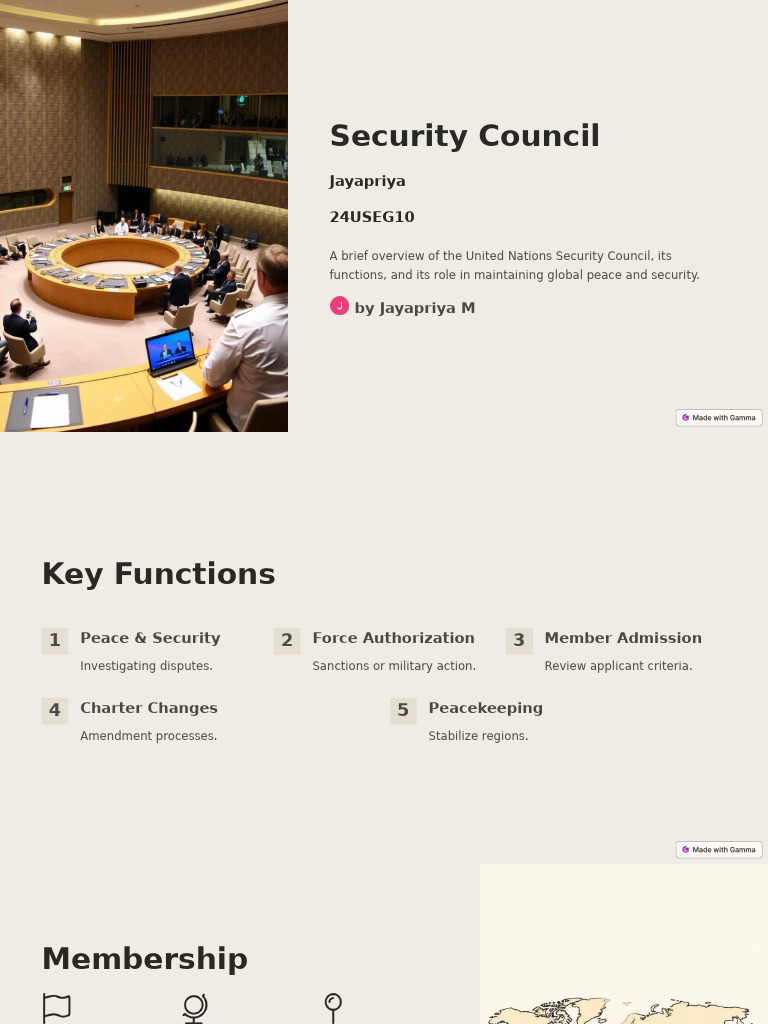 Security Council | PDF