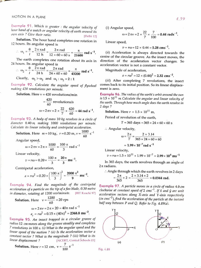 Circular Motion and Conceptual Problem | PDF | Acceleration | Euclidean Vector