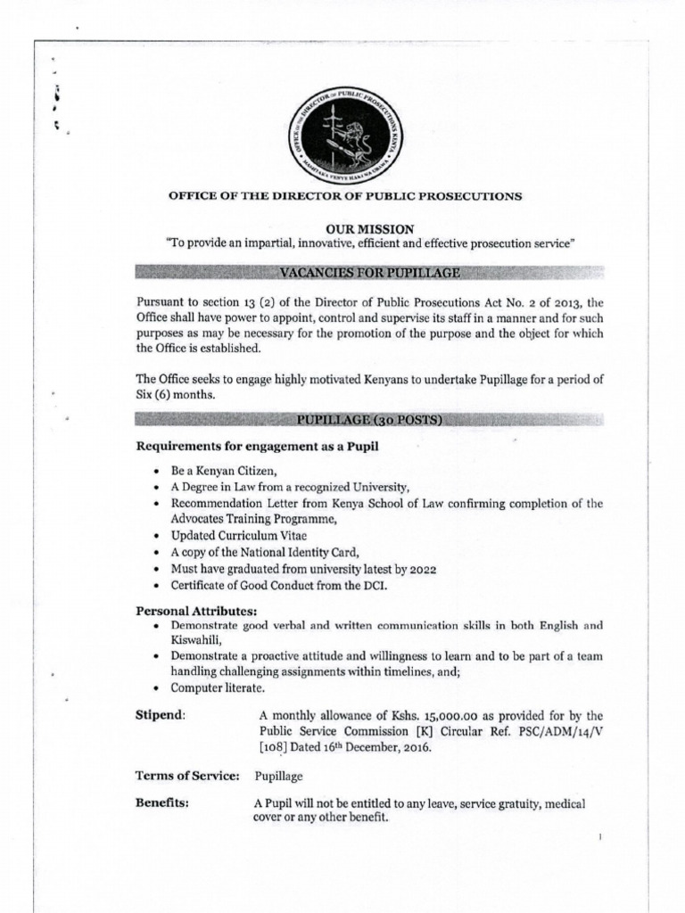 Pupillage Form | PDF