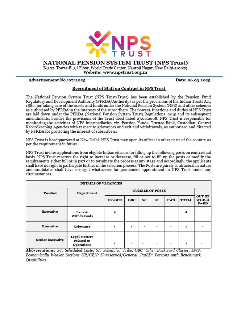 Notification Staff On Contract Final | PDF