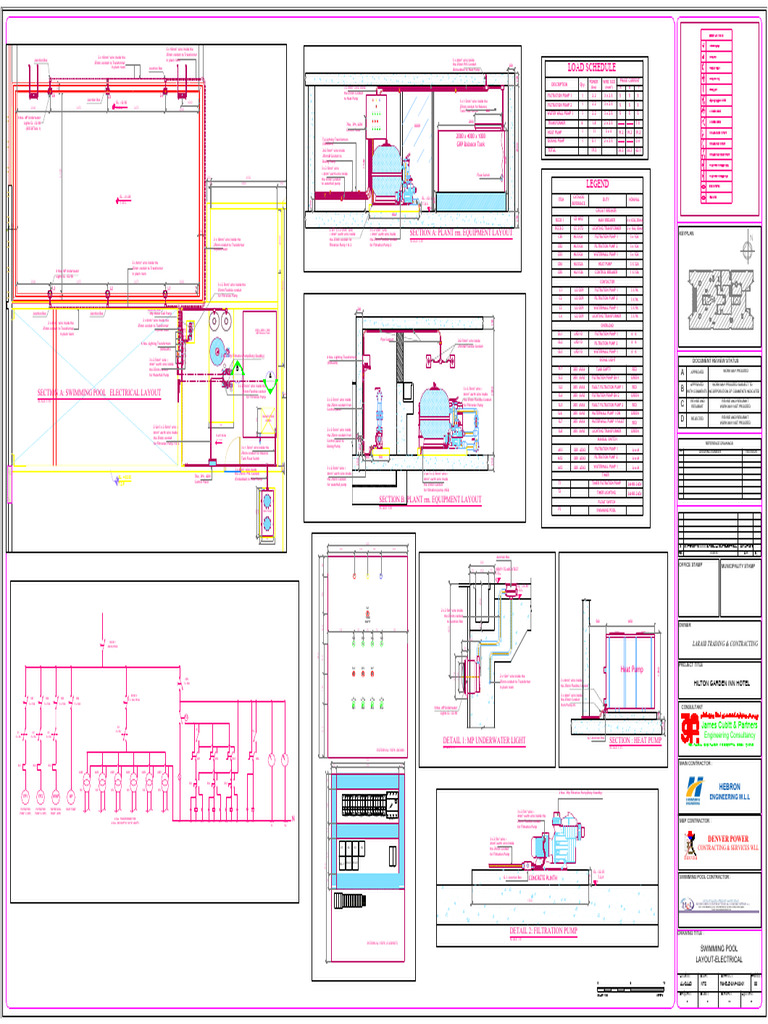 Mep Dss 052 Swimming Pool Elec. Layout.hanf a 106 | PDF | Power ...