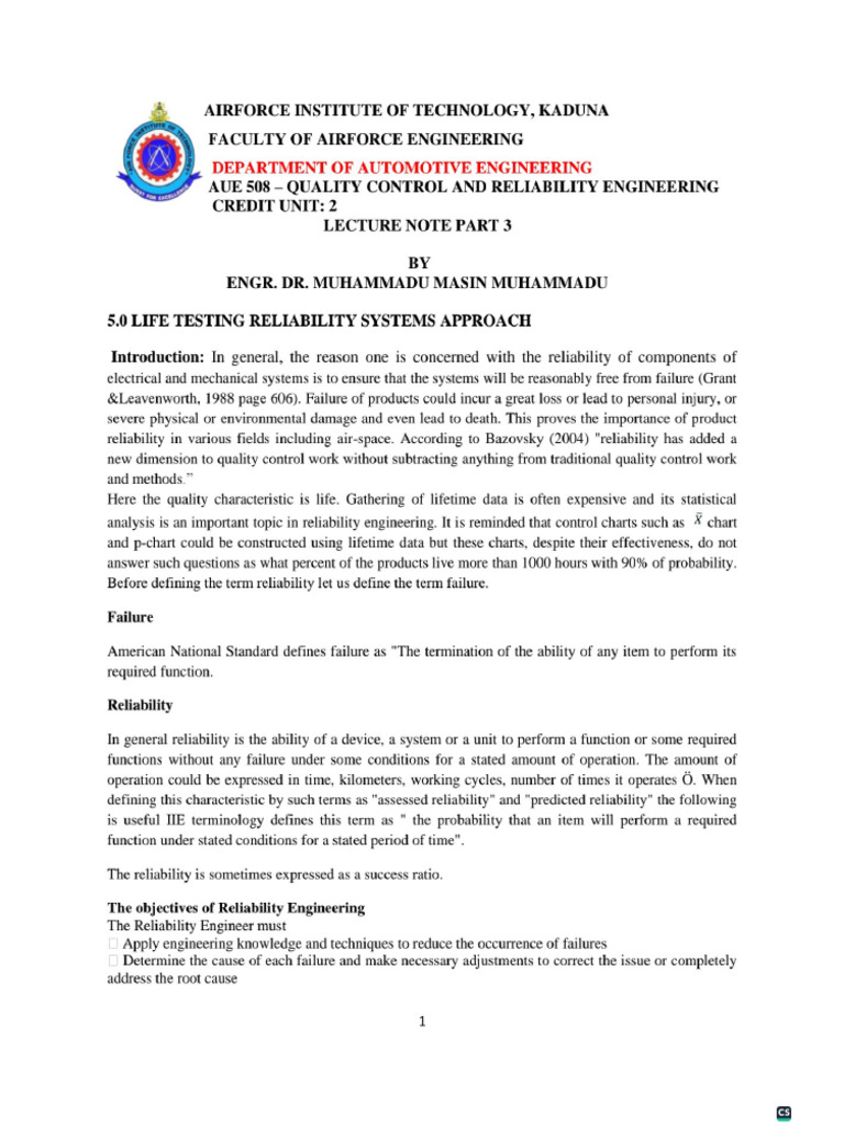 AUE 508 Part Three | PDF