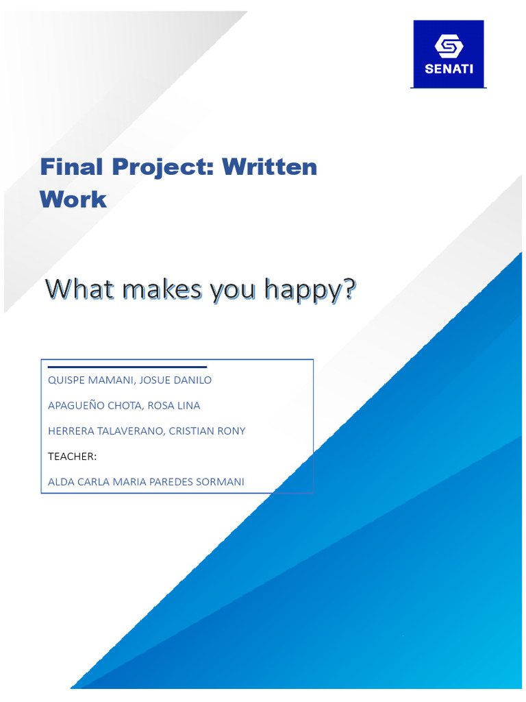 Final+Project Written+Work | PDF | Behavioural Sciences | Emotions