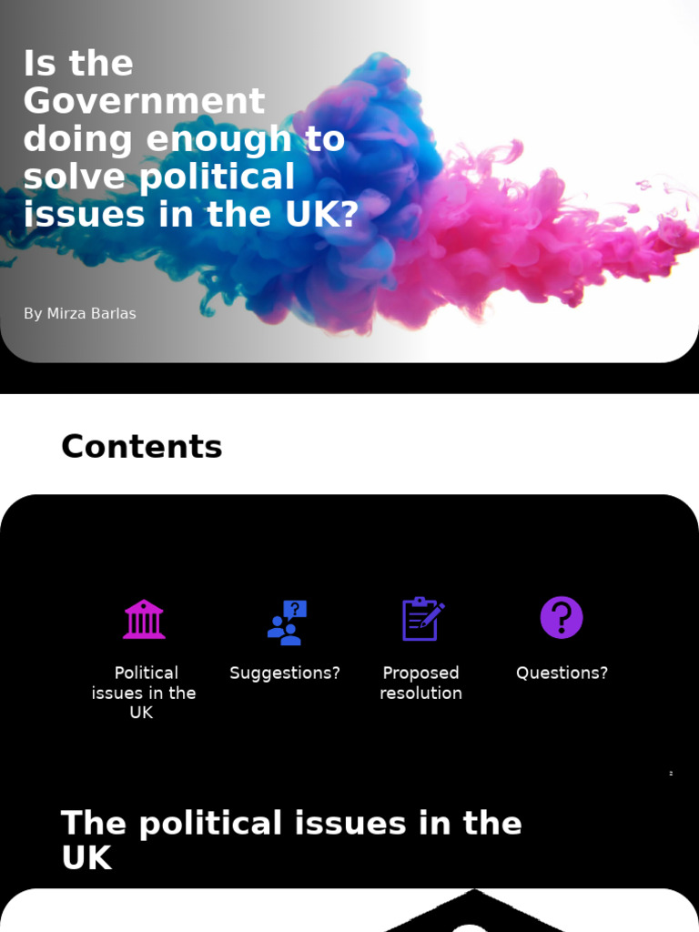 Politcal Issues in The Uk | PDF