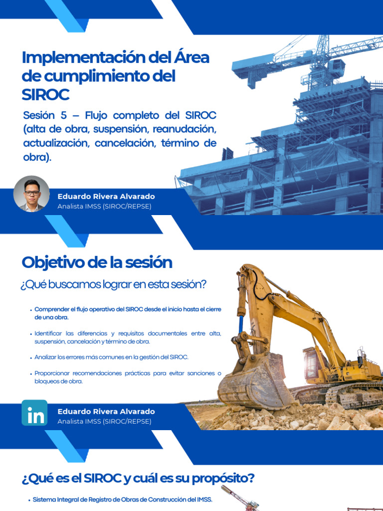 Sesión 5 - Flujo Completo Del SIROC (Alta, Suspensión, Cancelación ...