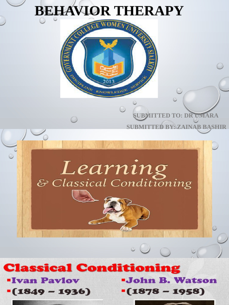 Classical Conditioning | PDF | Classical Conditioning | Cognitive Science