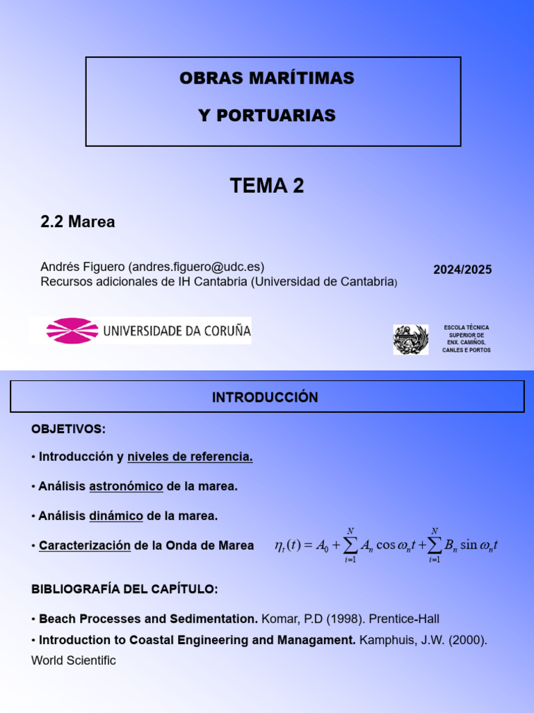 2025 Tema 2.2 Marea | PDF | Marea | Tierra