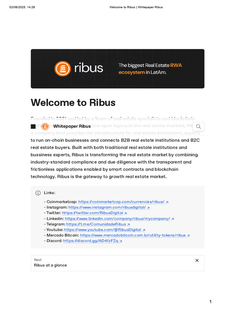 Welcome to Ribus _ Whitepaper Ribus | PDF