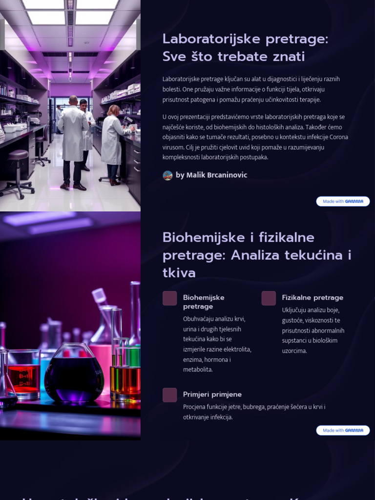 Laboratorijske Pretrage Sve Sto Trebate Znati | PDF