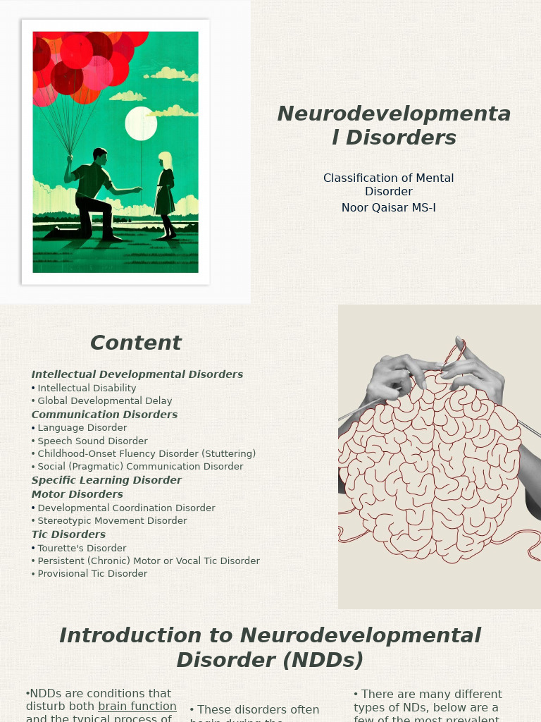 Neurodevelopmental Disorder PRESENTATION | PDF | Tourette Syndrome | Intellectual Disability