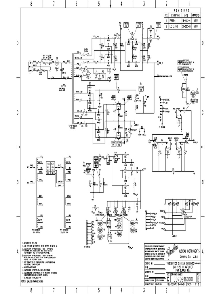 EVH 5150III AmpHead Schematics | PDF