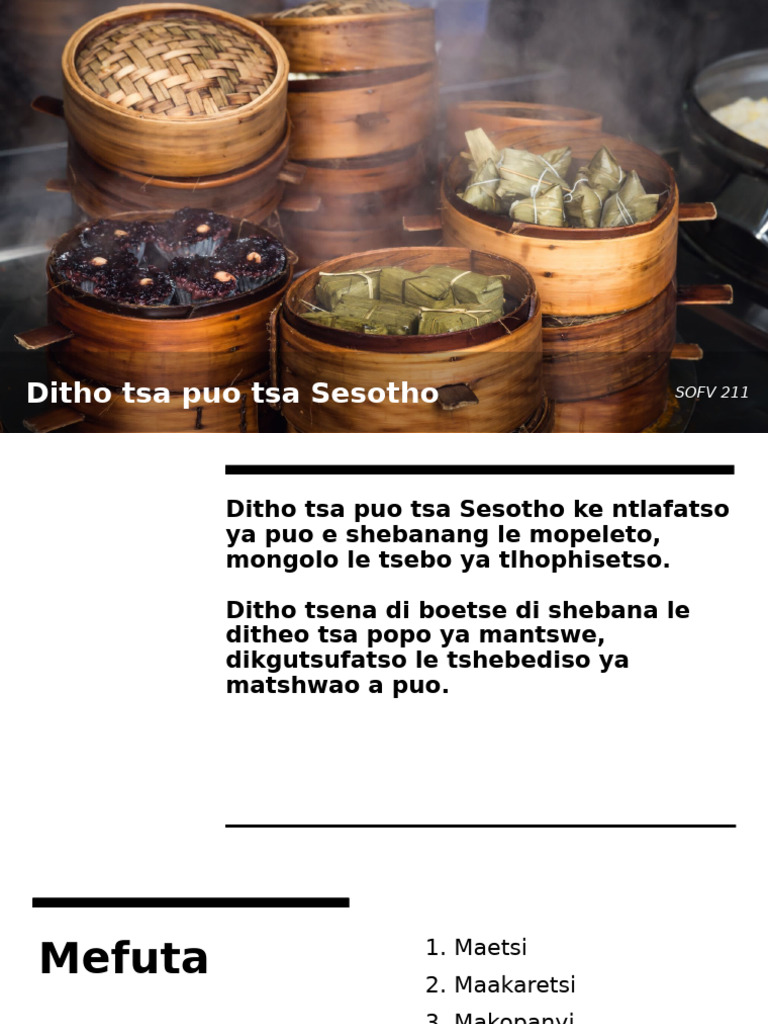 Ditho Tsa Puo Tsa Sesotho (1) 1 | PDF