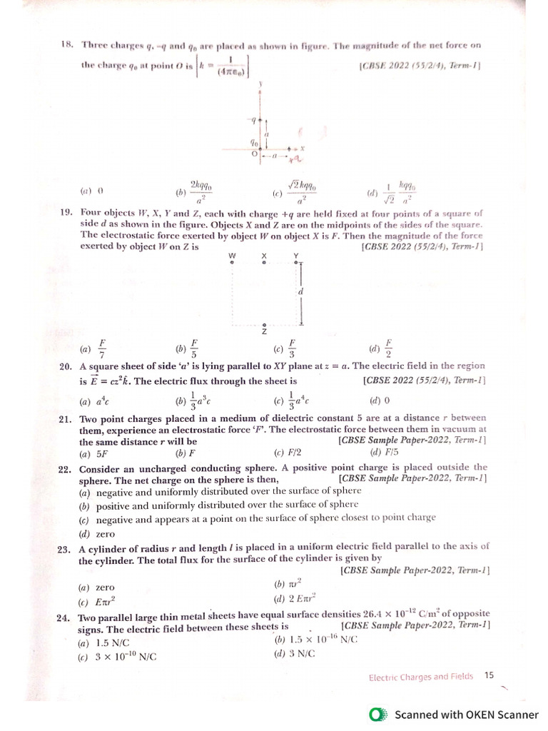 Electrostatics 4 | PDF