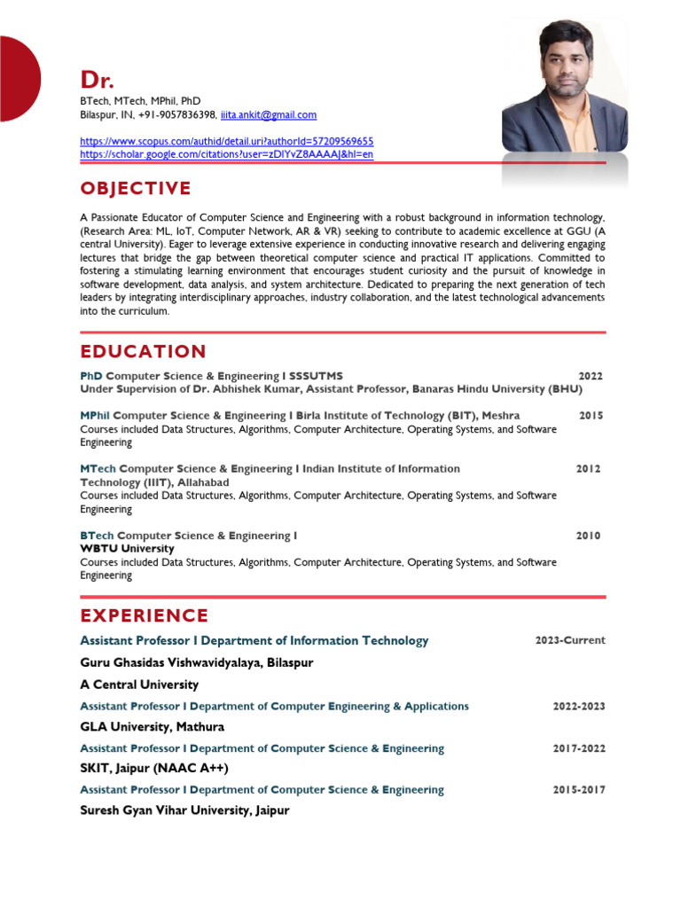 DR Atish-FInal-Resume-2024 DBSQHBH | PDF | Machine Learning | Deep Learning