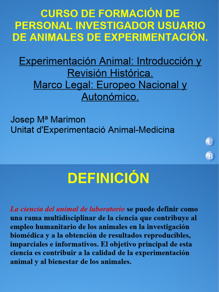 Tema 1 Curs PI | PDF | Pruebas en animales | Medicina
