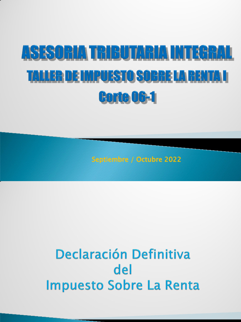 Taller de Impuestos | PDF | Impuestos | Impuesto sobre la renta