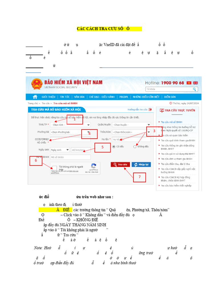 Tra Cuu So BHXH | PDF