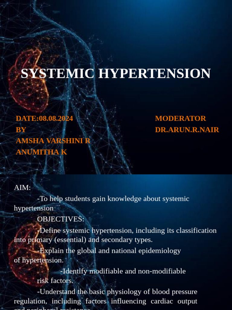 Systemic Hypertension FINAL | PDF | Hypertension | Blood Pressure