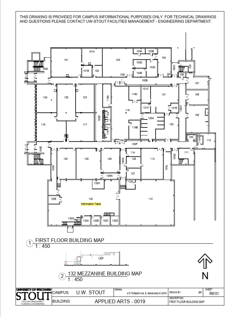 UW-Stout Campus Building Maps | PDF | Graphic Design | Communication Design