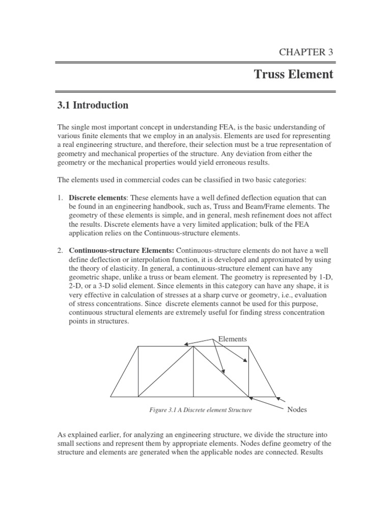 Truss Element | PDF | Finite Element Method | Deformation (Mechanics)