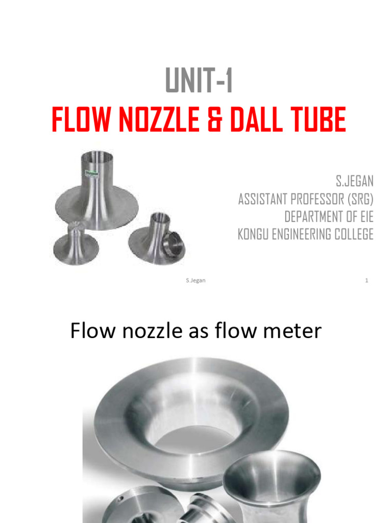 Flow Nozzle and Dall Tube Overview | PDF | Nozzle | Fluid Dynamics