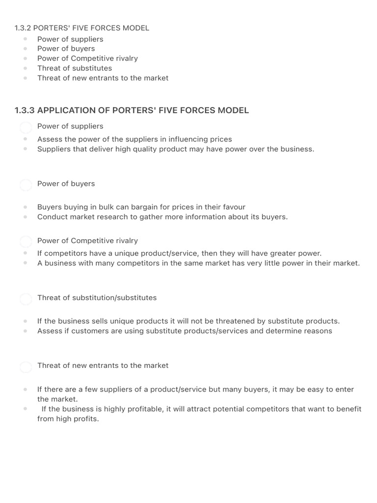 Understanding Porter's Five Forces Model | PDF
