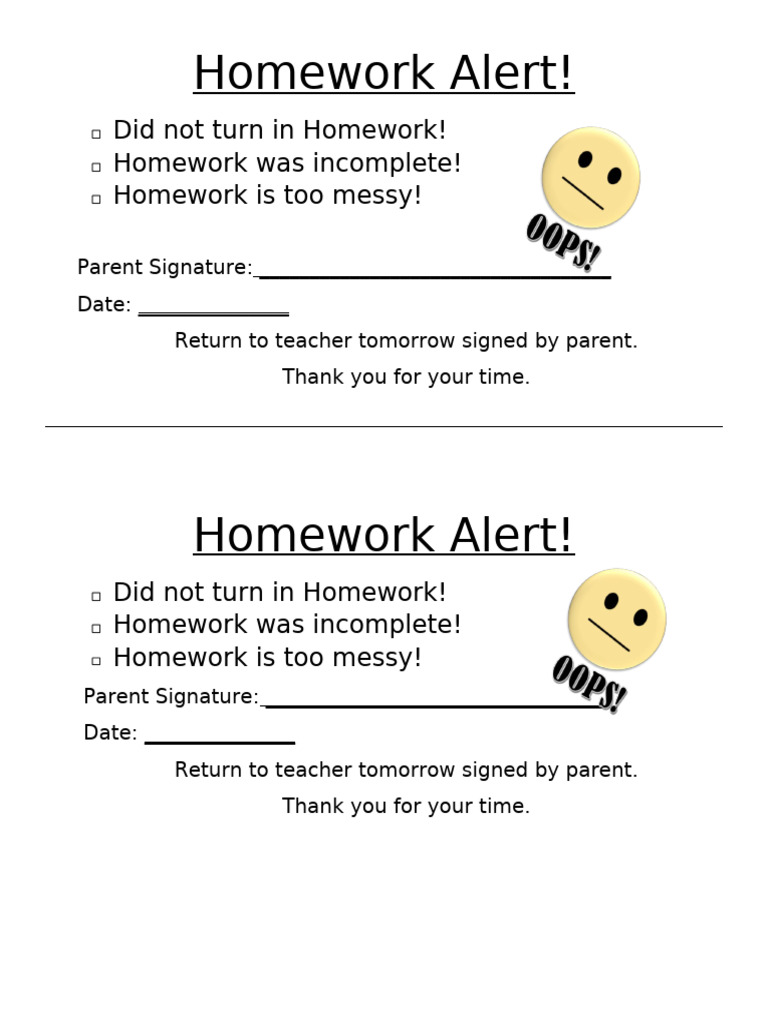 HomeworkAlertforStudentsandParents-1 | PDF