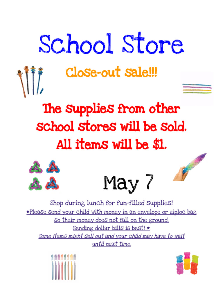 May School Store Flyer 2025 | PDF