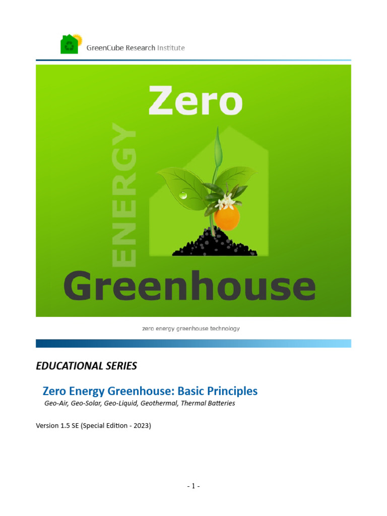 Geo-Air Greenhouse Principles v.1.5 SE | PDF | Building Insulation ...