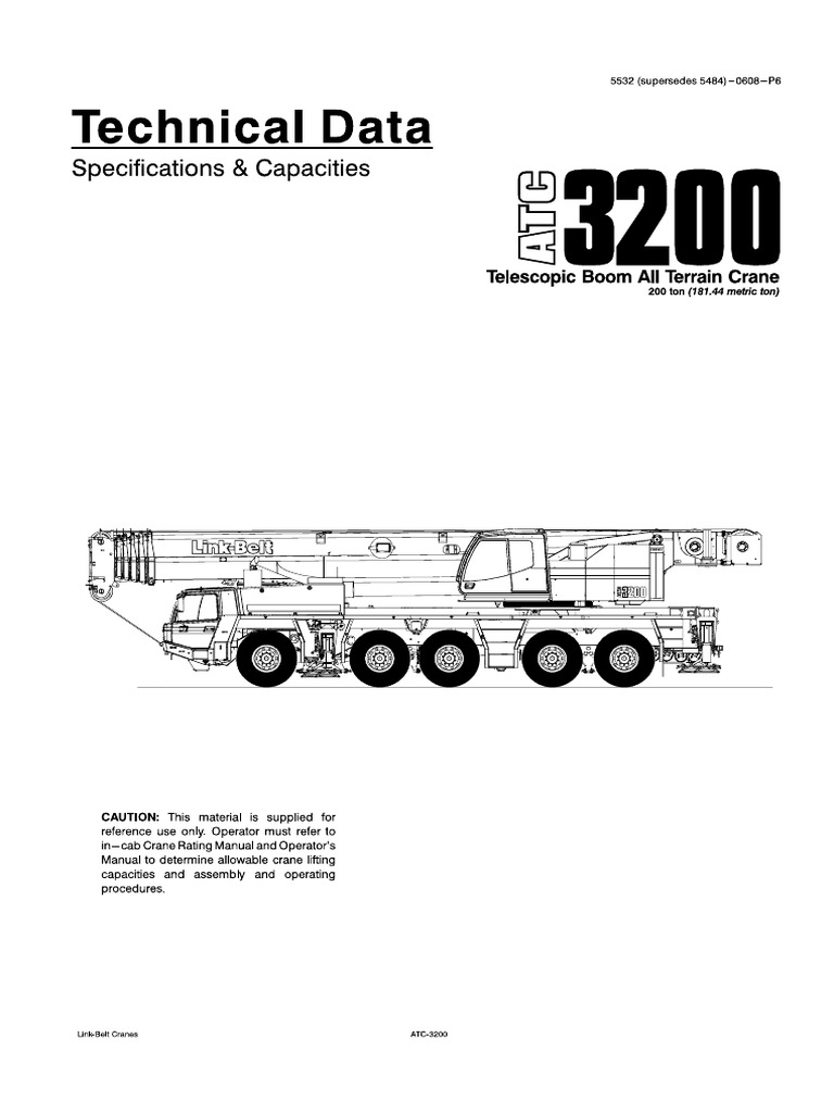 ATC-3200-Load Chart - Sistema Métrico - Compilado | PDF