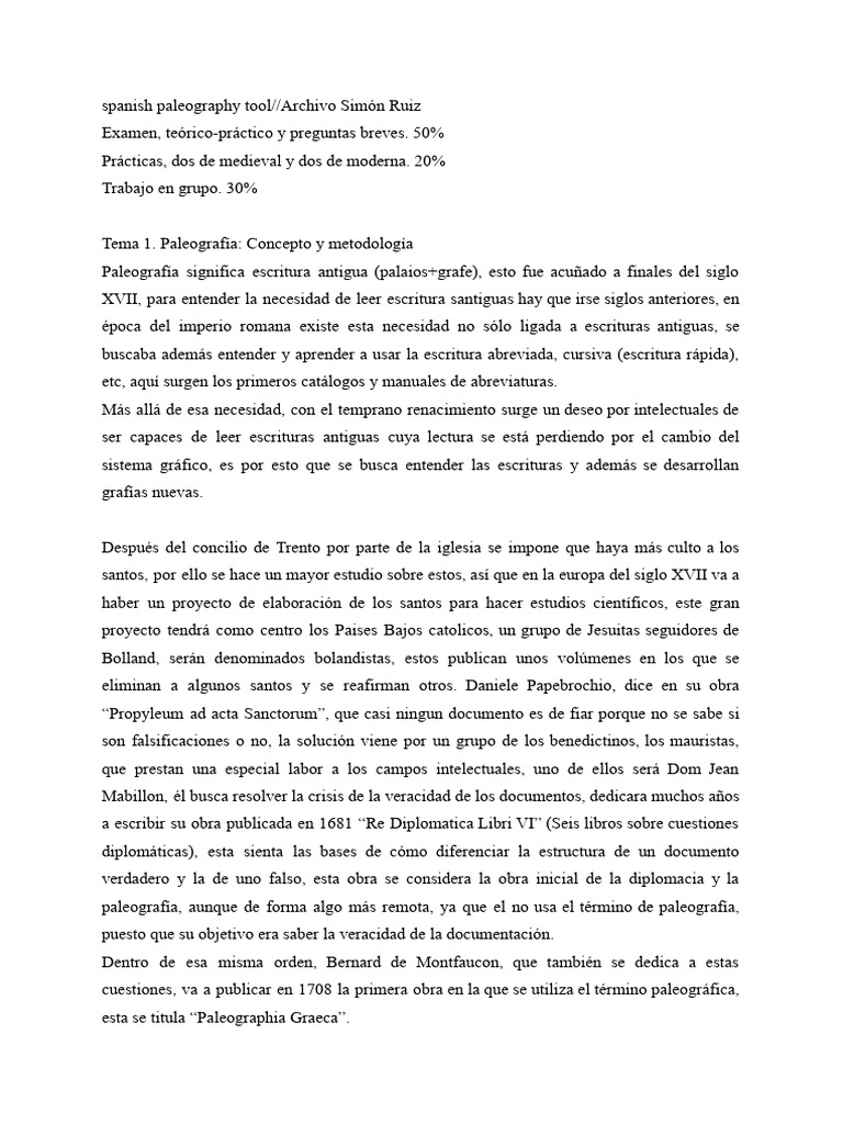 Paleografía y Diplomática (Manuel Martinez Vico) | PDF | Paleografía | latín