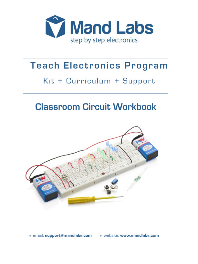 Teach Electronics Kit and Curriculum Guide | PDF | Voltage | Resistor