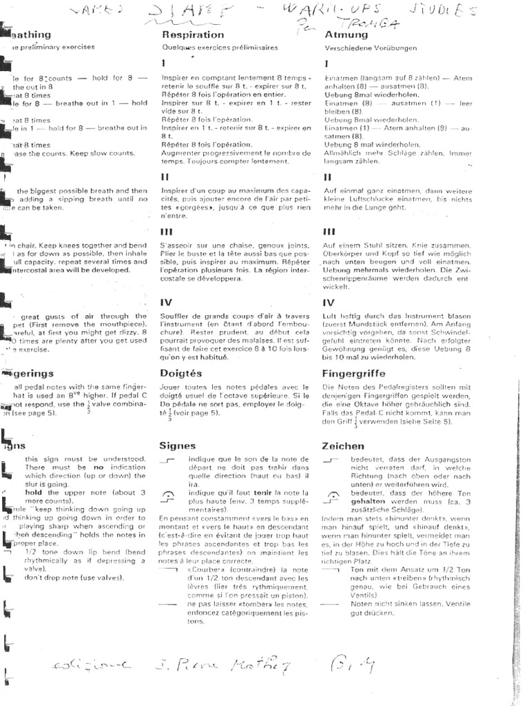 James Stamp, Trumpet Method | PDF