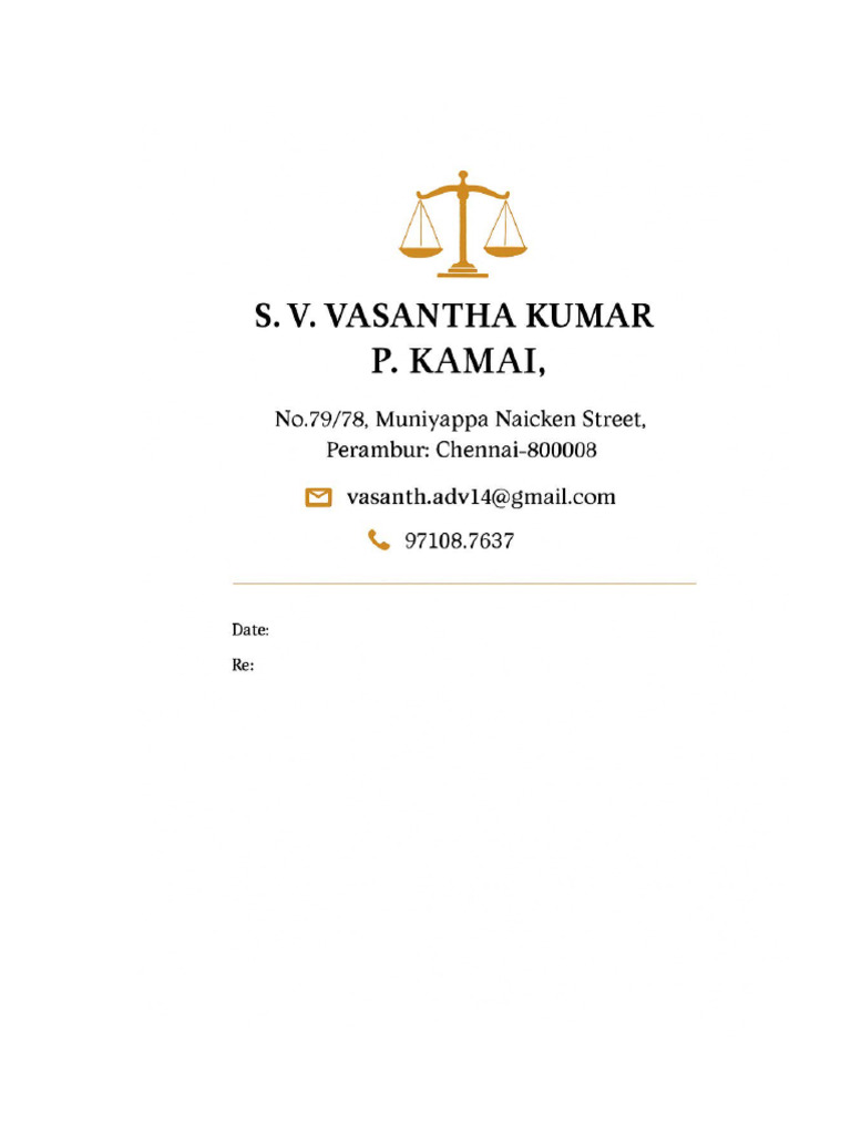 Advocate Letterhead Colored With Logo | PDF
