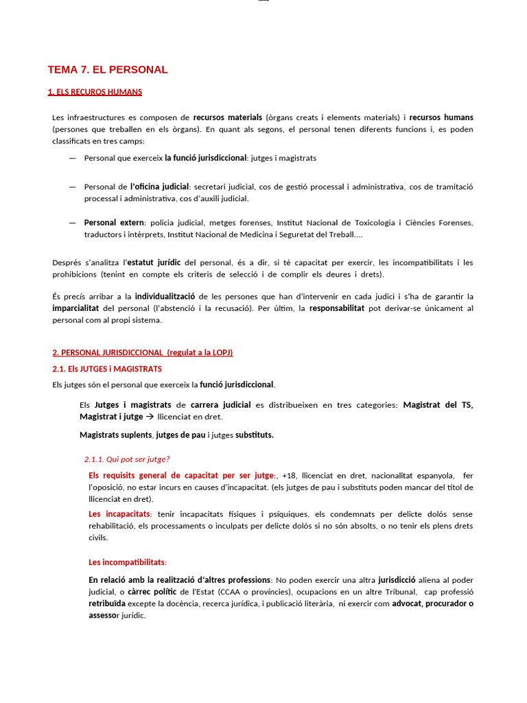 D.processal t7 El Personal | PDF