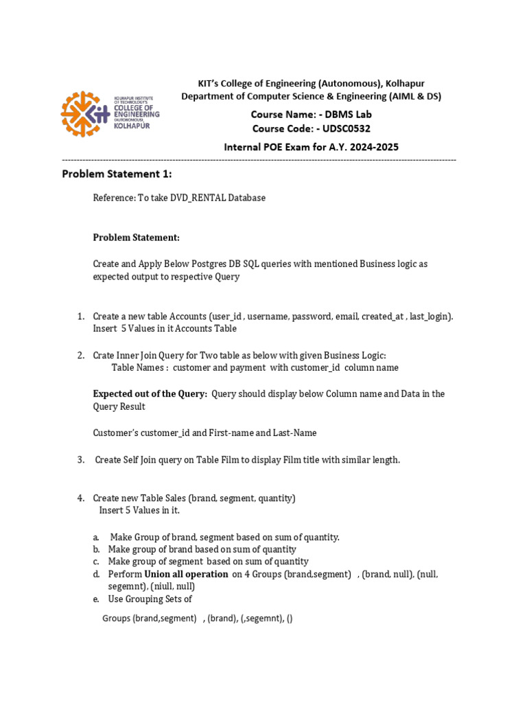 WT-DBMS Table Design Pratice | PDF | Databases | Sql