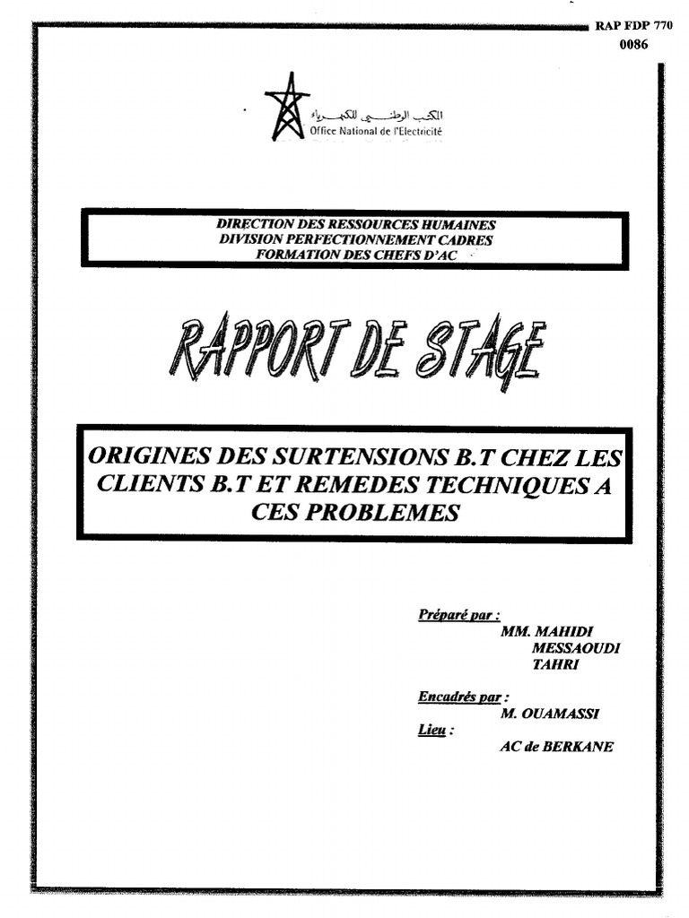 Origines de Surtensions Chez Les Clients BT | PDF