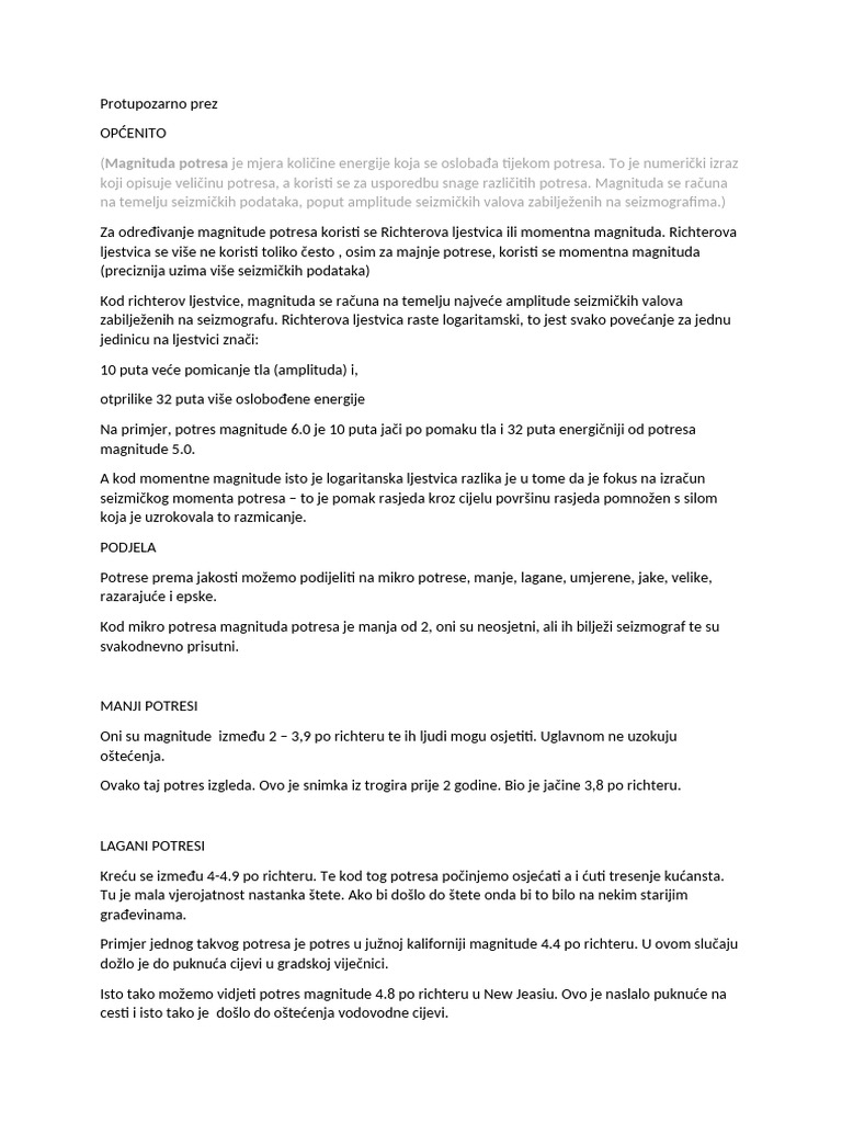 Protupozarno Prez | PDF