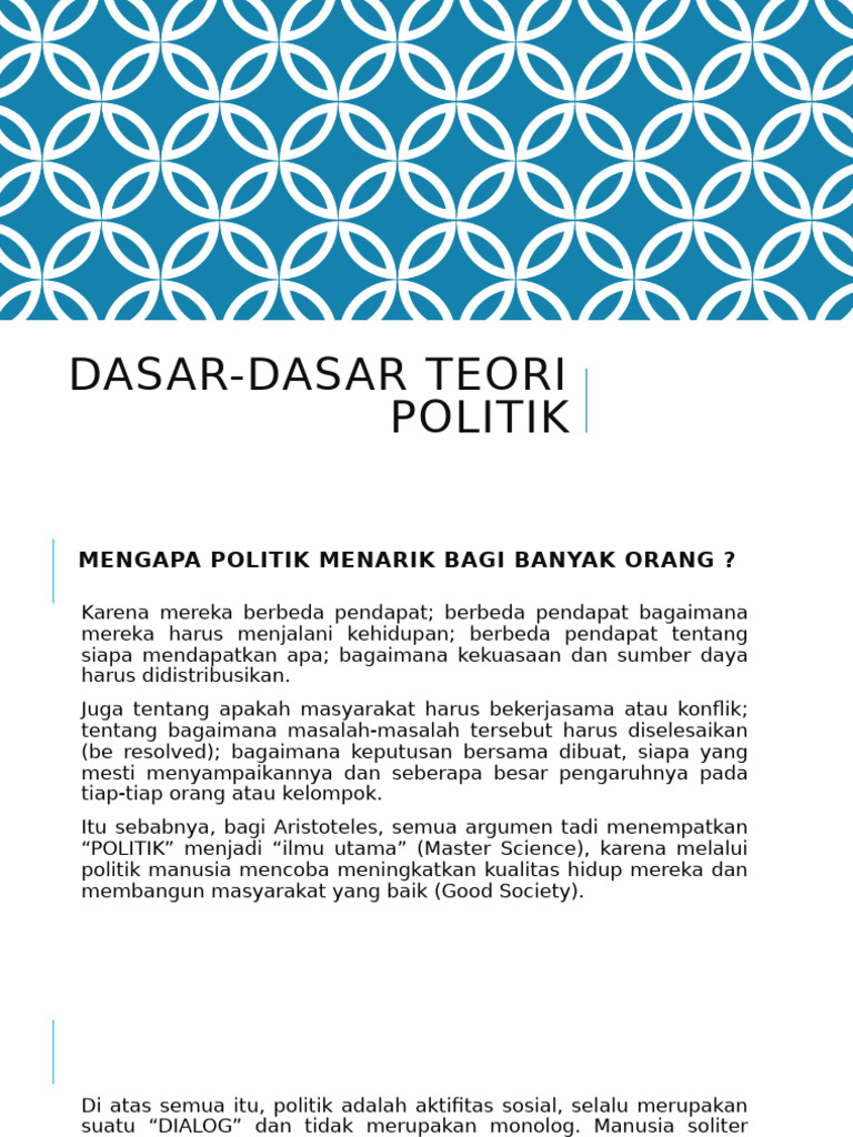 Teori Politik | PDF