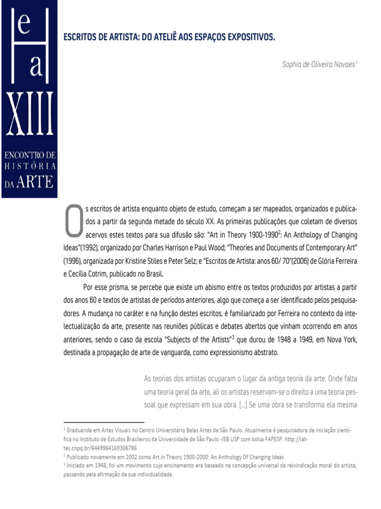 Apereira, Sophia de Oliveira Novaes | PDF | Crítica | Pensamento