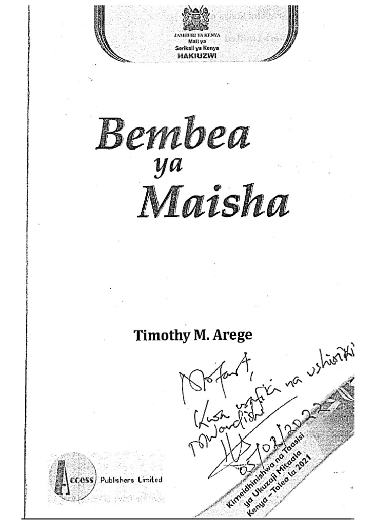 Bembea Ya Maisha (Adjusted) | PDF