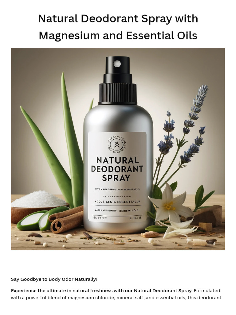 1-Gallon Deodorant Spray Formulation | PDF | Search Engine Optimization | Recycling