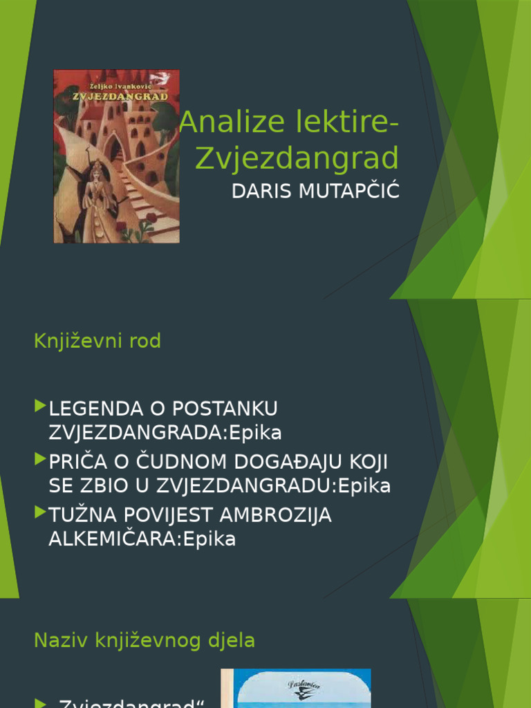 Analize Lektire-Zvjezdangrad | PDF