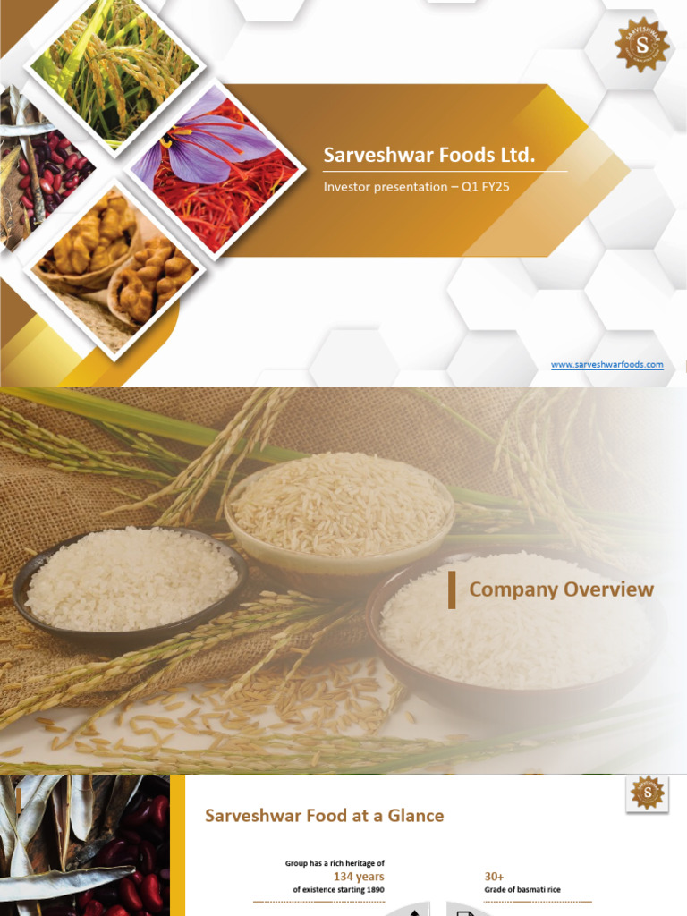 SARVESHWAR 15082024132614 InvestorPresentation | PDF | Equity (Finance) | Economies