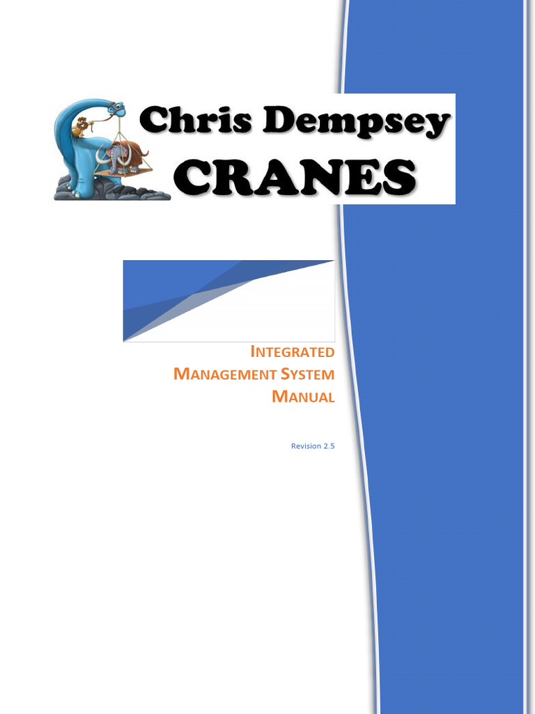 Integrated Management System Manual V2.5 | PDF | Occupational Safety ...