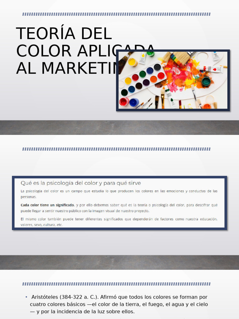 Teoría Del Color Aplicada Al Marketing | PDF | Color | Sicología