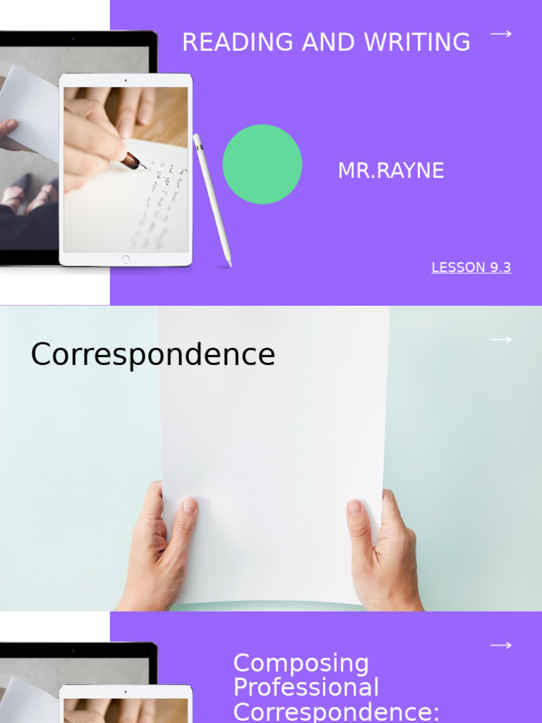 Professional Correspondence Guide | PDF | Memorandum | Human Communication