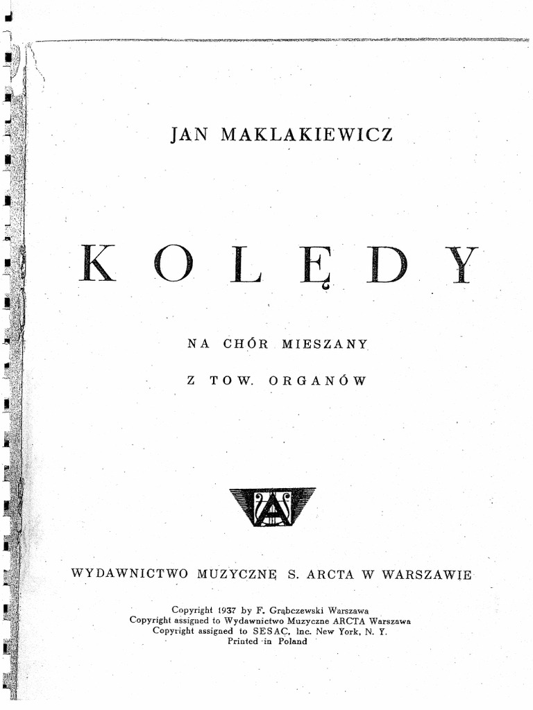 Nuty Koledy Maklakiewicz Ksiazeczka | PDF